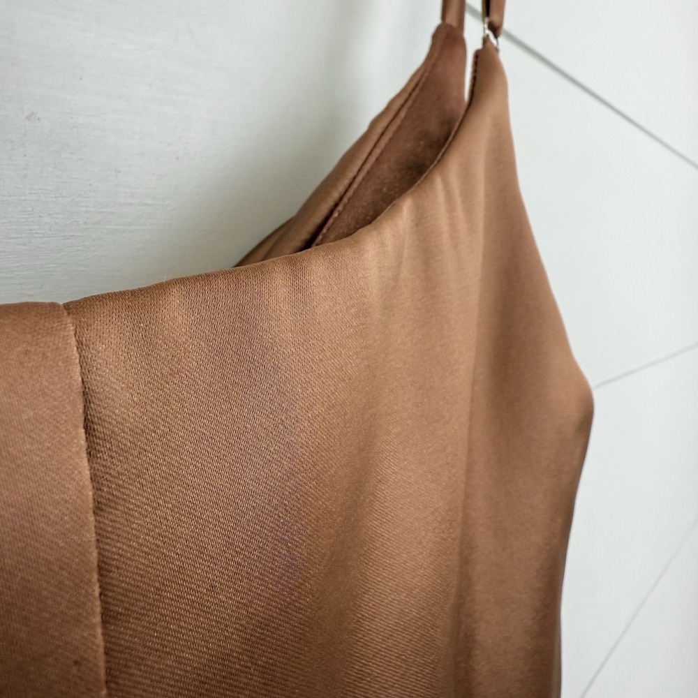 Revelry | Dresses | Revelry Skye Satin Midi Dress Women 4 Cowl Neck ...